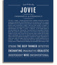 Jovie Personalized Name Meaning Art Prints – Name Stories