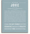 Jovie | Name Art Print – Name Stories
