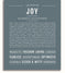 Joy Personalized Name Meaning Art Prints – Name Stories