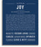 Joy | Name Art Print – Name Stories
