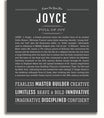Joyce | Name Art Print – Name Stories