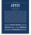 Joyce | Name Art Print – Name Stories