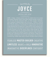 Joyce | Name Art Print – Name Stories