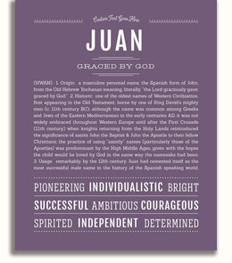 Juan | Name Art Print – Name Stories
