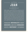 Juan | Name Art Print – Name Stories