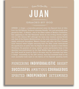 Juan | Name Art Print – Name Stories