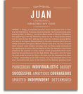 Juan | Name Art Print – Name Stories