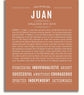 Juan Personalized Name Meaning Art Prints – Name Stories