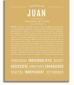 Juan | Name Art Print – Name Stories