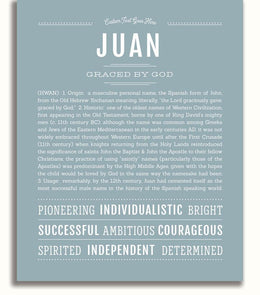 Juan | Name Art Print – Name Stories