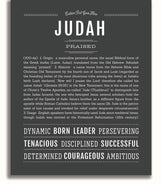 Judah | Name Art Print – Name Stories