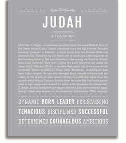 Judah | Name Art Print – Name Stories