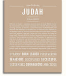 Judah Personalized Name Meaning Art Prints – Name Stories