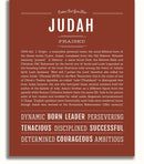 Judah Personalized Name Meaning Art Prints – Name Stories