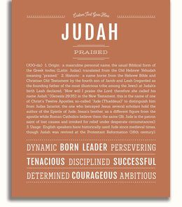 Judah | Name Art Print – Name Stories