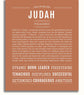 Judah Personalized Name Meaning Art Prints – Name Stories
