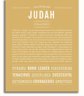 Judah Personalized Name Meaning Art Prints – Name Stories