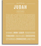 Judah Personalized Name Meaning Art Prints – Name Stories