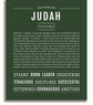 Judah Personalized Name Meaning Art Prints – Name Stories