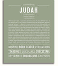 Judah Personalized Name Meaning Art Prints – Name Stories
