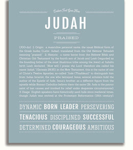 Judah | Name Art Print – Name Stories