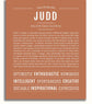 Judd | Name Art Print – Name Stories