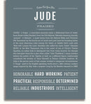 Jude | Name Art Print – Name Stories