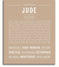 Jude | Name Art Print – Name Stories