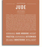 Jude | Name Art Print – Name Stories
