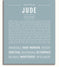 Jude Personalized Name Meaning Art Prints – Name Stories