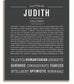 Judith Personalized Name Meaning Art Prints – Name Stories