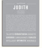 Judith | Name Art Print – Name Stories