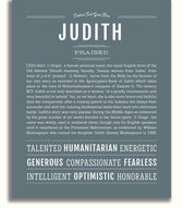 Judith | Name Art Print – Name Stories