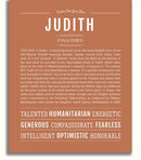 Judith | Name Art Print – Name Stories
