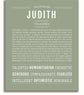 Judith Personalized Name Meaning Art Prints – Name Stories