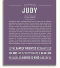 Judy | Name Art Print – Name Stories