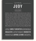 Judy | Name Art Print – Name Stories