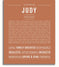 Judy | Name Art Print – Name Stories