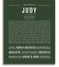 Judy | Name Art Print – Name Stories