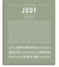 Judy Personalized Name Meaning Art Prints – Name Stories