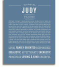 Judy | Name Art Print – Name Stories