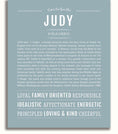 Judy | Name Art Print – Name Stories