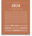 Julia | Name Art Print – Name Stories