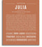 Julia | Name Art Print – Name Stories