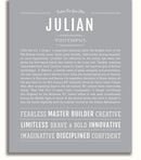 Julian | Name Art Print – Name Stories