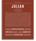 Julian | Name Art Print – Name Stories