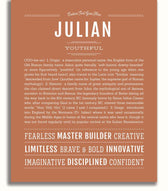 Julian | Name Art Print – Name Stories