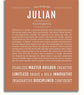 Julian | Name Art Print – Name Stories