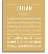 Julian | Name Art Print – Name Stories