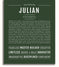 Julian | Name Art Print – Name Stories